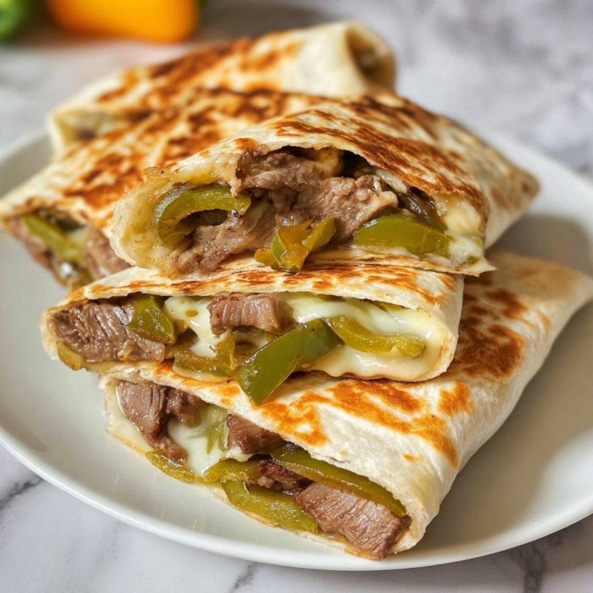 Philly Cheesesteak Wraps
