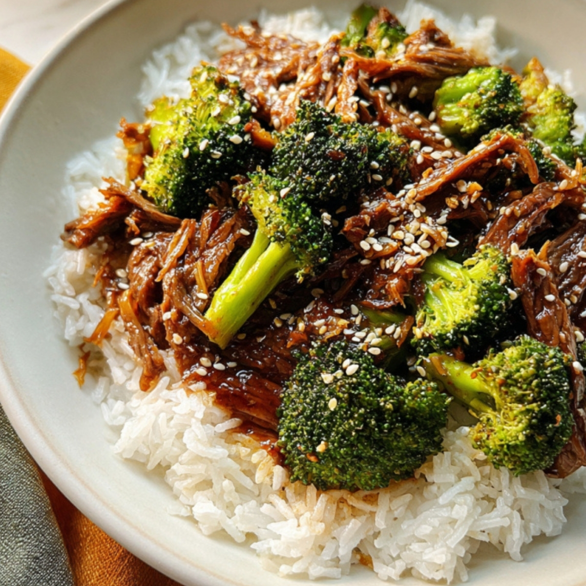 Shaved Beef And Broccoli