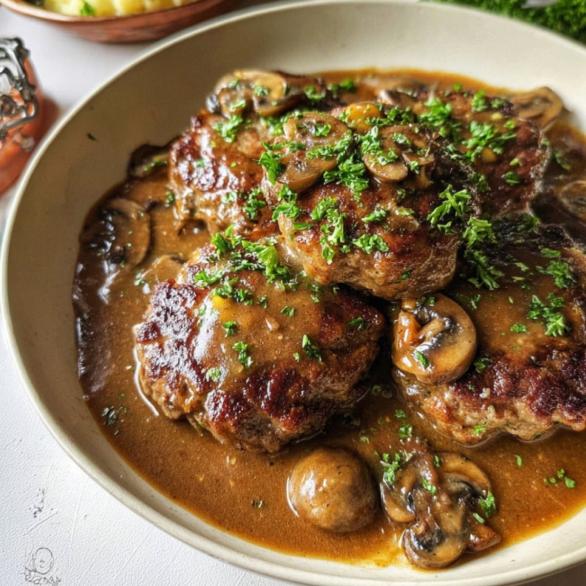 Hearty Chop Steak Recipe with Gravy