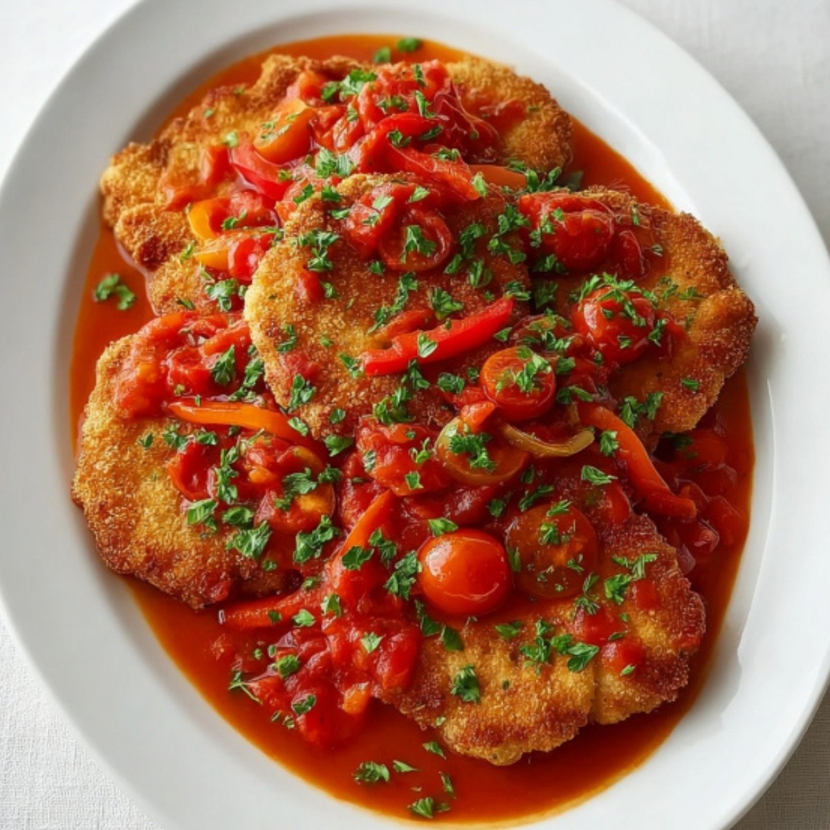 Italian Veal Scallopini Tomato Sauce